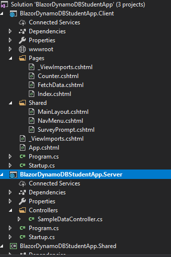Blazor - Connect With Amazon DynamoDB Using AWS SDK